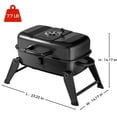 Master Cook Portable Charcoal Grill, Foldable BBQ with Adjustable Vent ...