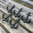 Nautical Cast Iron Ship Anchor Weathered Nautical Wall Hooks Coat Hook ...