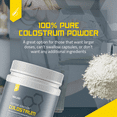 TBR Labs Bovine Colostrum Powder for Gut Health with Lactoferrin, 200g ...