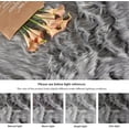 Sanmadrola Ultra Soft Fluffy Shaggy Area Rug Faux Fur Rug Chair Cover ...