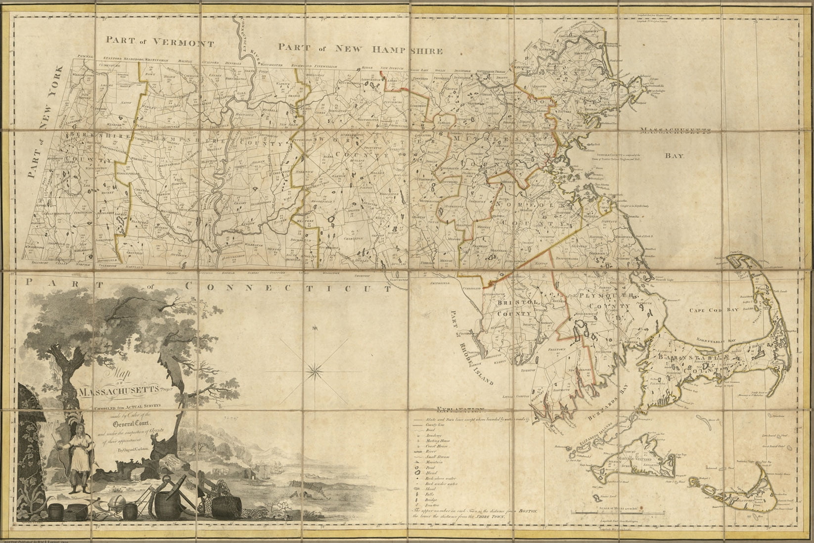 Massachusetts History Map