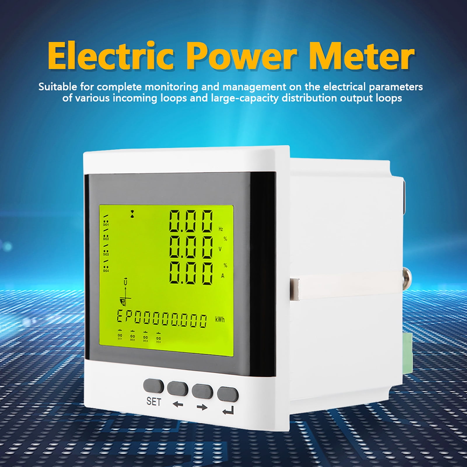Medidor Eléctrico, Medidor De Potencia Programable Trifásico ...