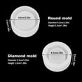 2 Pieces Ashtray Resin Molds, Silicone Resin Mold with Square and ...