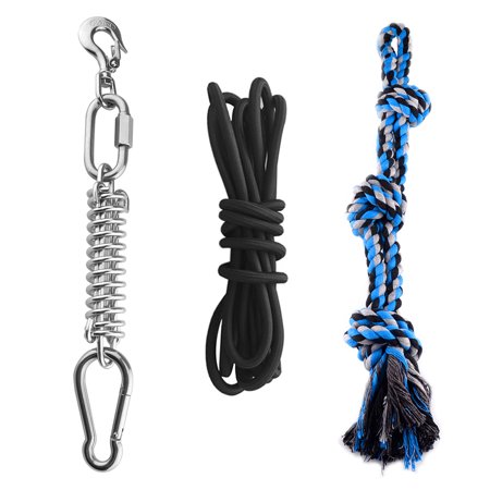 Exercise Rope Toy For Dogs Garden Spring Pole Muscle Builder Home Bite ...