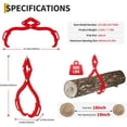 18 in Log Lifting Tongs, 2 Serrated Claw Hook Logging Tongs, 800 LB ...
