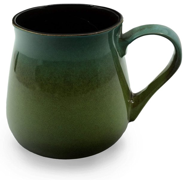 Large Pottery Coffee Mug 24 oz - Jumbo Tea Cup - Oversized Ceramic Soup ...