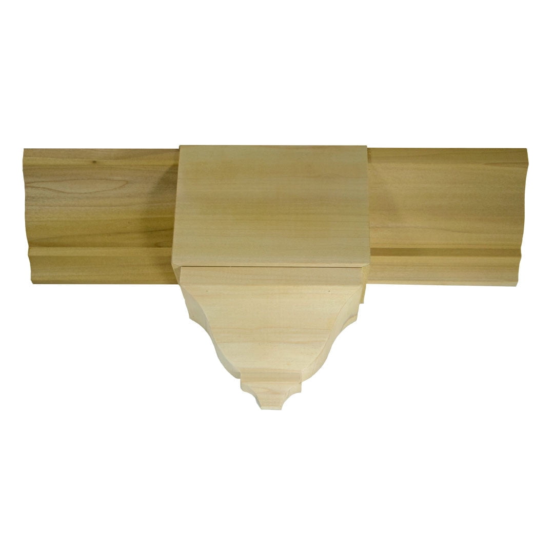 Hardwood Crown Molding Middle Block EWCR82, Poplar - Walmart.com