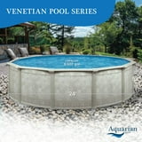 Aquarian Pools 24ft x 52in Round Above Ground Pool with Steel Wall ...
