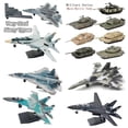 Creative Military Series Building Blocks F14 Su57 F22 M1070 Military ...