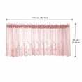 Boho Lace Small Window Curtain Valance Embroidered Solid Color ...