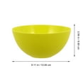 NUOLUX 10pcs Colorful Unbreakable Plastic Bowl Set for Cereal, Pasta ...