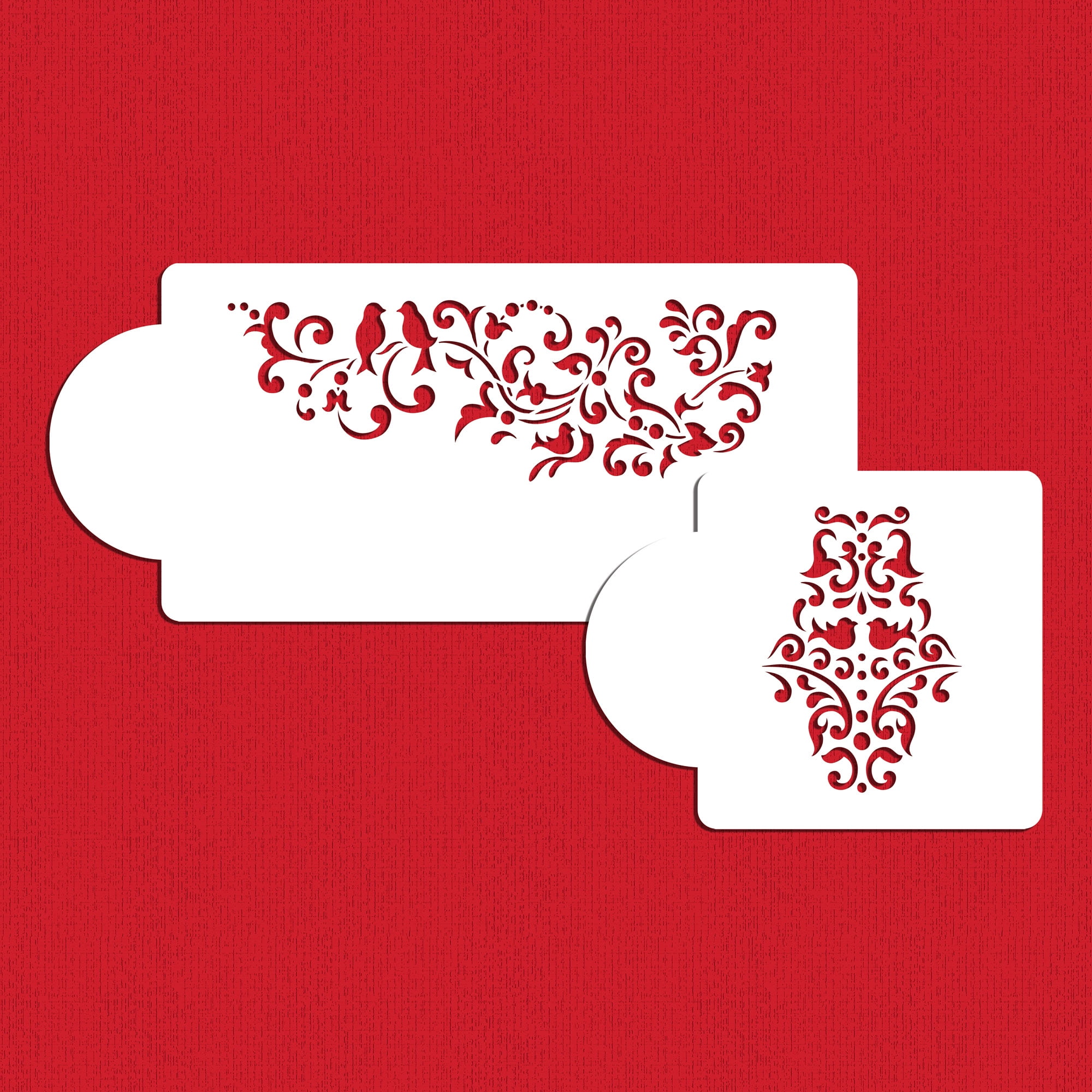 Songbird Cake Side Stencil Set by Designer Stencils - Walmart.com