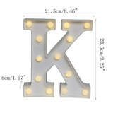 Magik Light up Letter K LED Party Sign, Battery Operated, Home ...