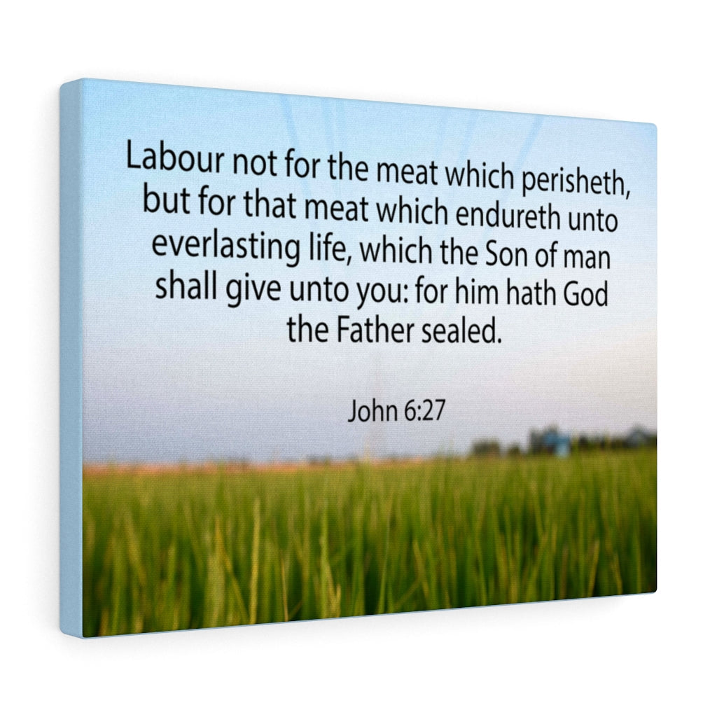 Scripture Walls Labour Not For The Meat John 6 27 Bible Verse Canvas Scripture Walls Labour Not For The Meat John 6 27 Bible Verse Canvas