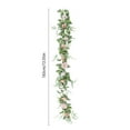 Artificial Rose Vine Hanging Flowers, Realistic Silk Flower Garland ...