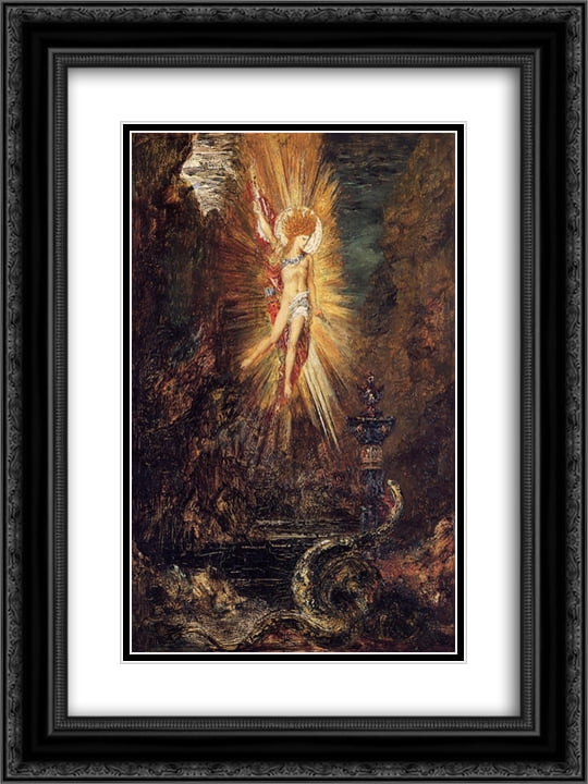 Gustave Moreau 2x Matted 20x24 Black Ornate Framed Art Print 'Apollo ...