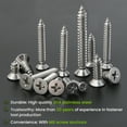 512Pcs M3 M4 M5 Assorted Long & Small Self Tapping Screws, Phillips Pack, Wood Screws Kit 6mm ...