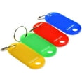 50x Assorted Coloured Plastic Key Tags For Organisation And Labelling ...