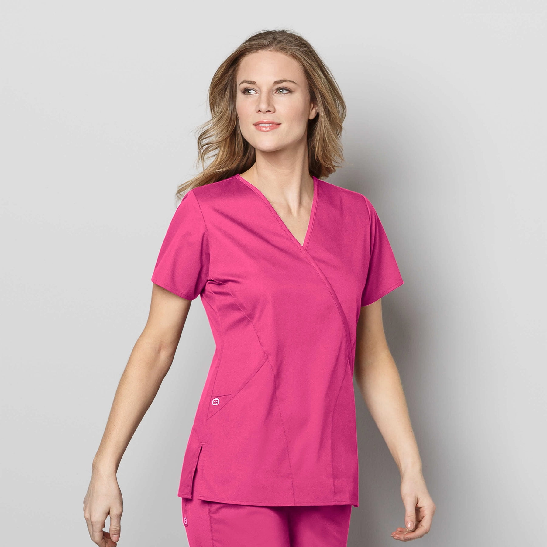 WonderWink WonderWORK 102-Women's Mock Wrap Scrub Top - Walmart.com