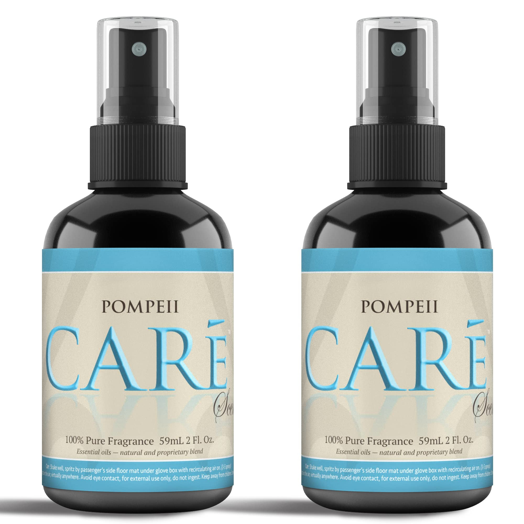 CARe Pompeii Scent Car Air Freshener Spray for Vehicle (2 pack ...