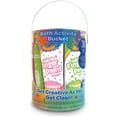 Crayola 30-Piece Bath Activity Bucket Bundle with Colorful Finger Paint ...