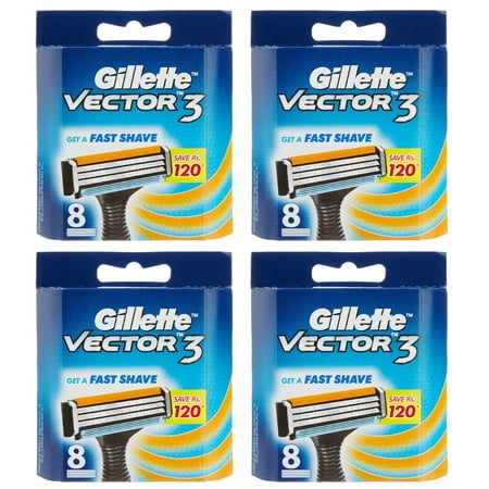 Gillette Vector 3 Refill Blades (Same as Gillette Sensor 3), 8 Count ...