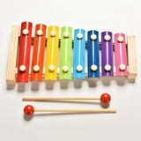 Wooden Xylophone Children's Musical Instruments Toy, Wooden 8 Keys Hand ...