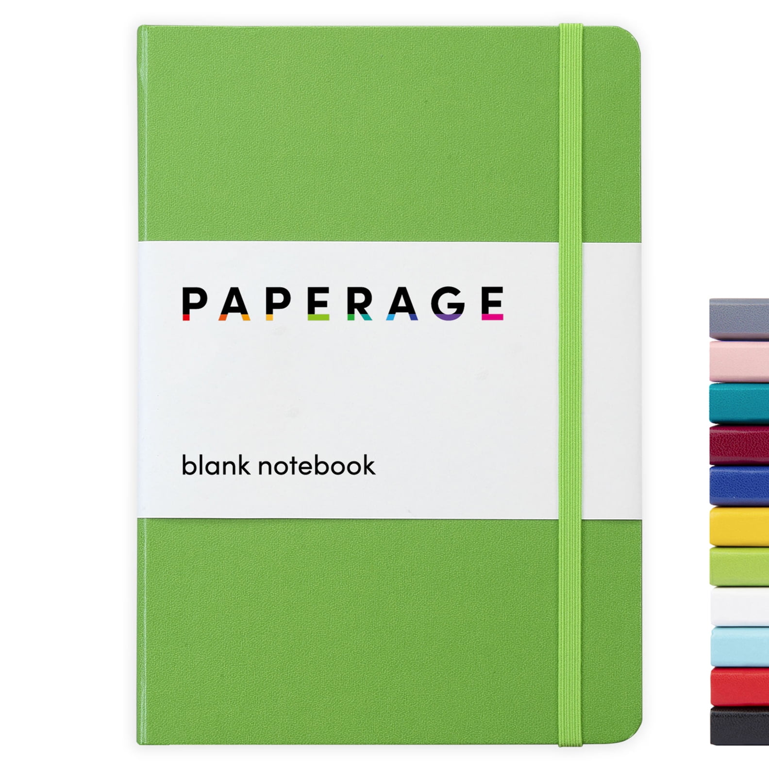 PAPERAGE Blank Journal Notebook, (Green), 160 Pages, Hardcover, 5.7” x ...
