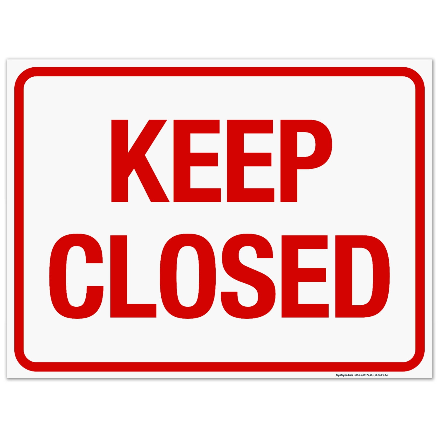 Keep Closed Sign, Pool Sign, - Walmart.com