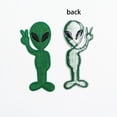 2pcs Alien Cartoon Embroidery Iron-On Patches for Clothing, Bags, and ...