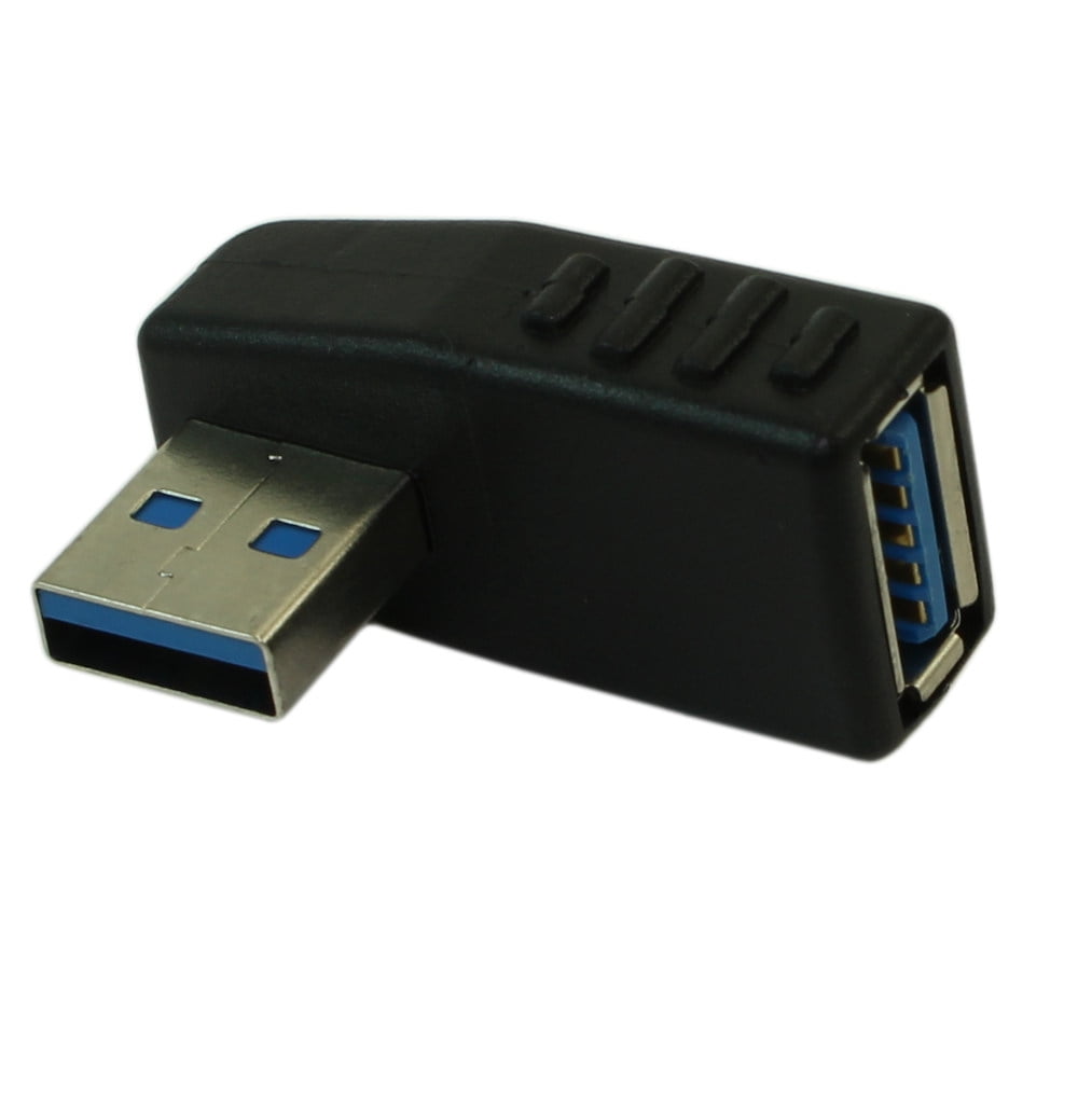 USB 3.2 Gen 1 RIGHT Facing A Male to A Female 90 Degree Right Angle ...