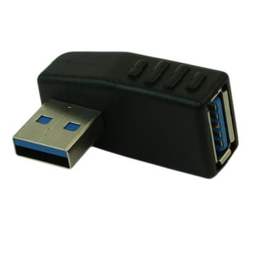 USB 2.0 RIGHT Facing A Male to A Female 90 Degree Right Angle Adapter ...