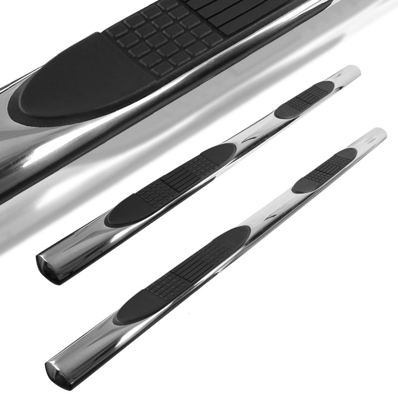 Spec-D Tuning 4" Oval Stainless Running Boards Nerf Side Step Bars for ...