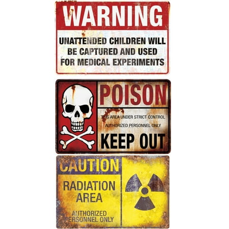 UPC 762543940938 - Metal Warning Sign - Children | upcitemdb.com