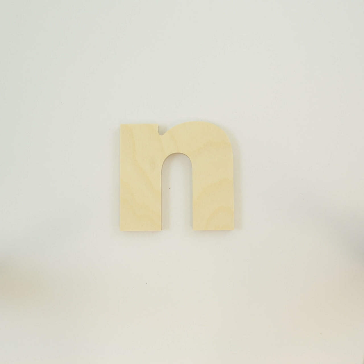 Package of 1, 10 Inch X 3/4" Thickness Baltic Birch Wood Letter n in ...