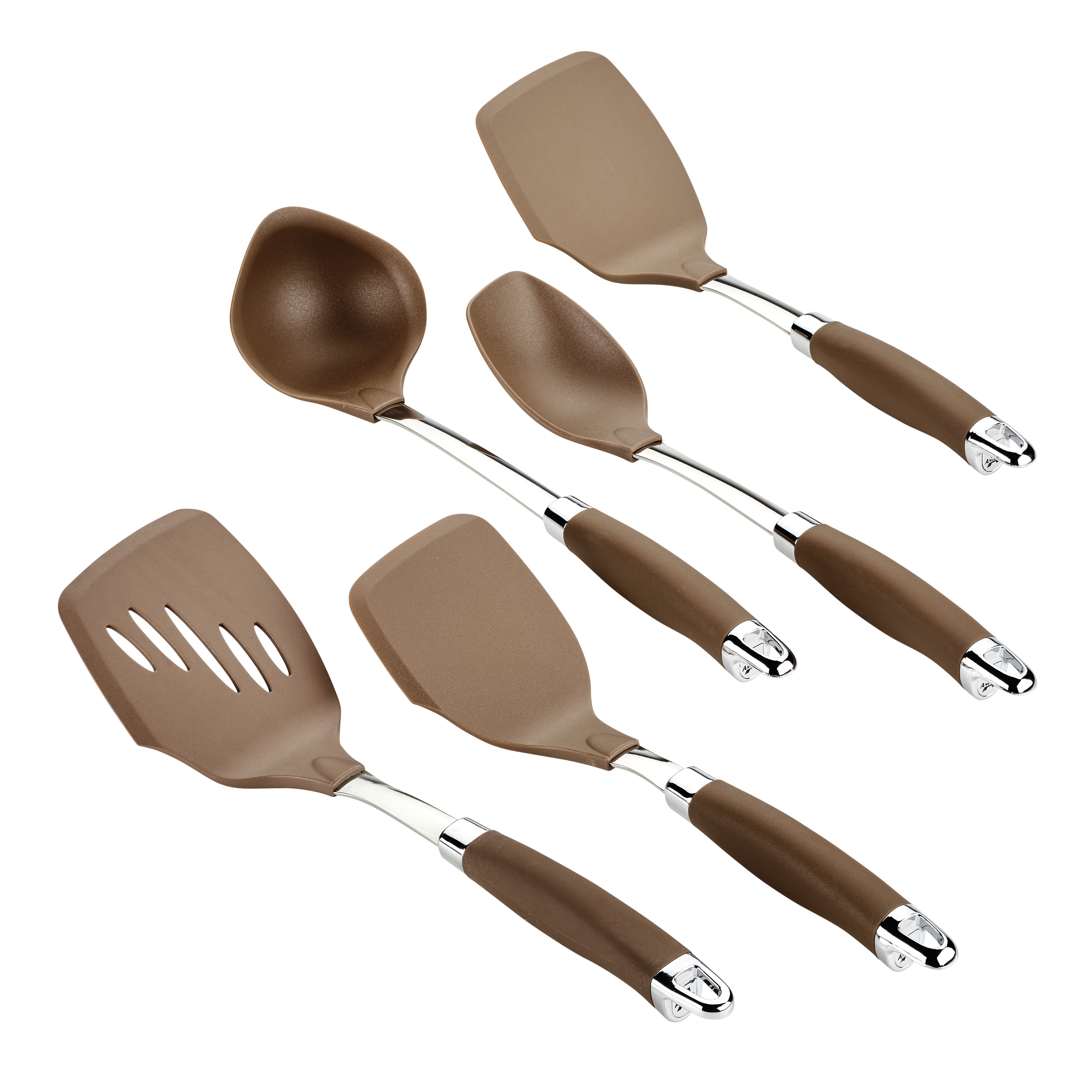 Anolon Tools and Gadgets SureGrip Nonstick Kitchen Utensil Set, 5-Piece ...