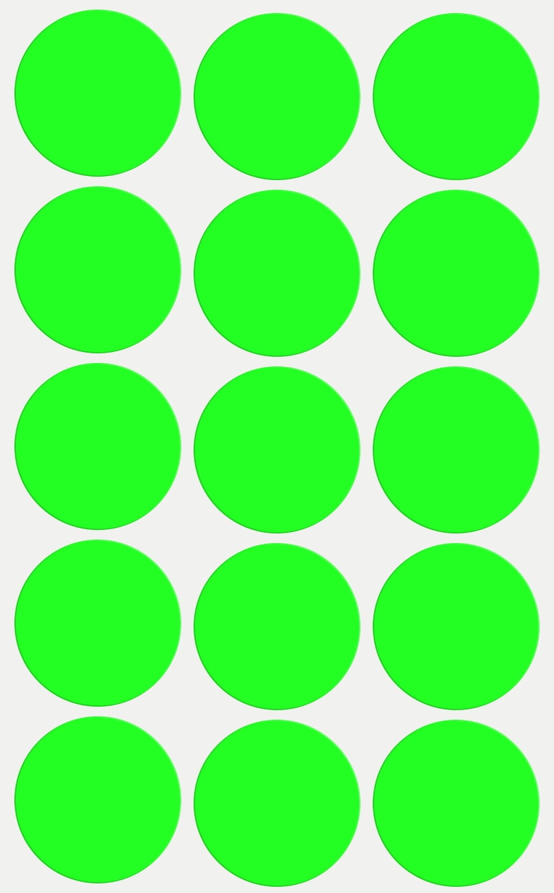 Royal Green Color Code Write On Labels 1.25 inch Dot Stickers for ...