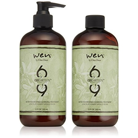 WEN by Chaz Dean Six Thirteen Ultra Nourishing Cleansing Treatment Duo ...