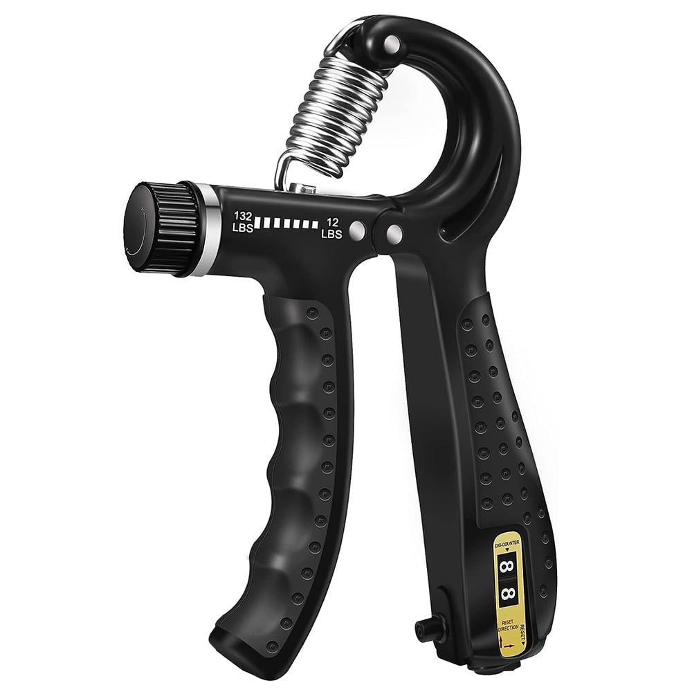 Relife Hand Grip Strengthener Adjustable Resistance 12-132 lbs Forearm ...