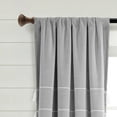 Lush Decor Farmhouse Boho Stripe Window Curtain Panels - Gray Ombre ...