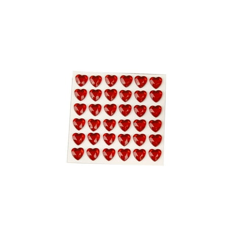 10 Sheets Rhinestone Stickers Acrylic Decals not leave marks when Three ...