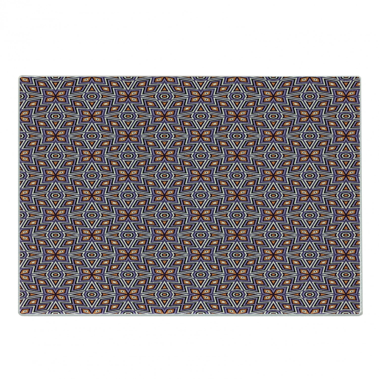 Geometric Cutting Board, Retro Mesh Composition with Triangles and ...