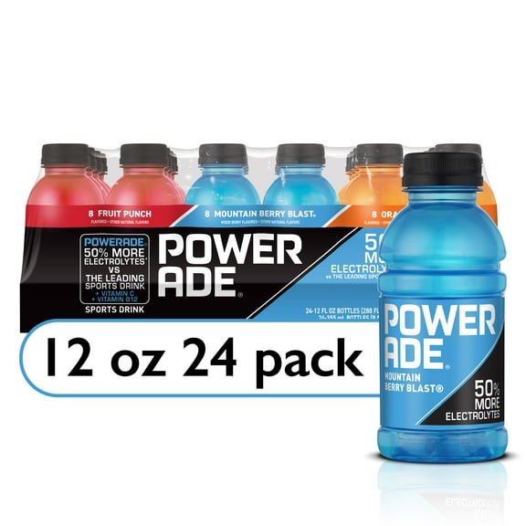 Powerade Zero Variety Pack, 20 fl oz Bottles, 24 Pack, Electrolyte ...