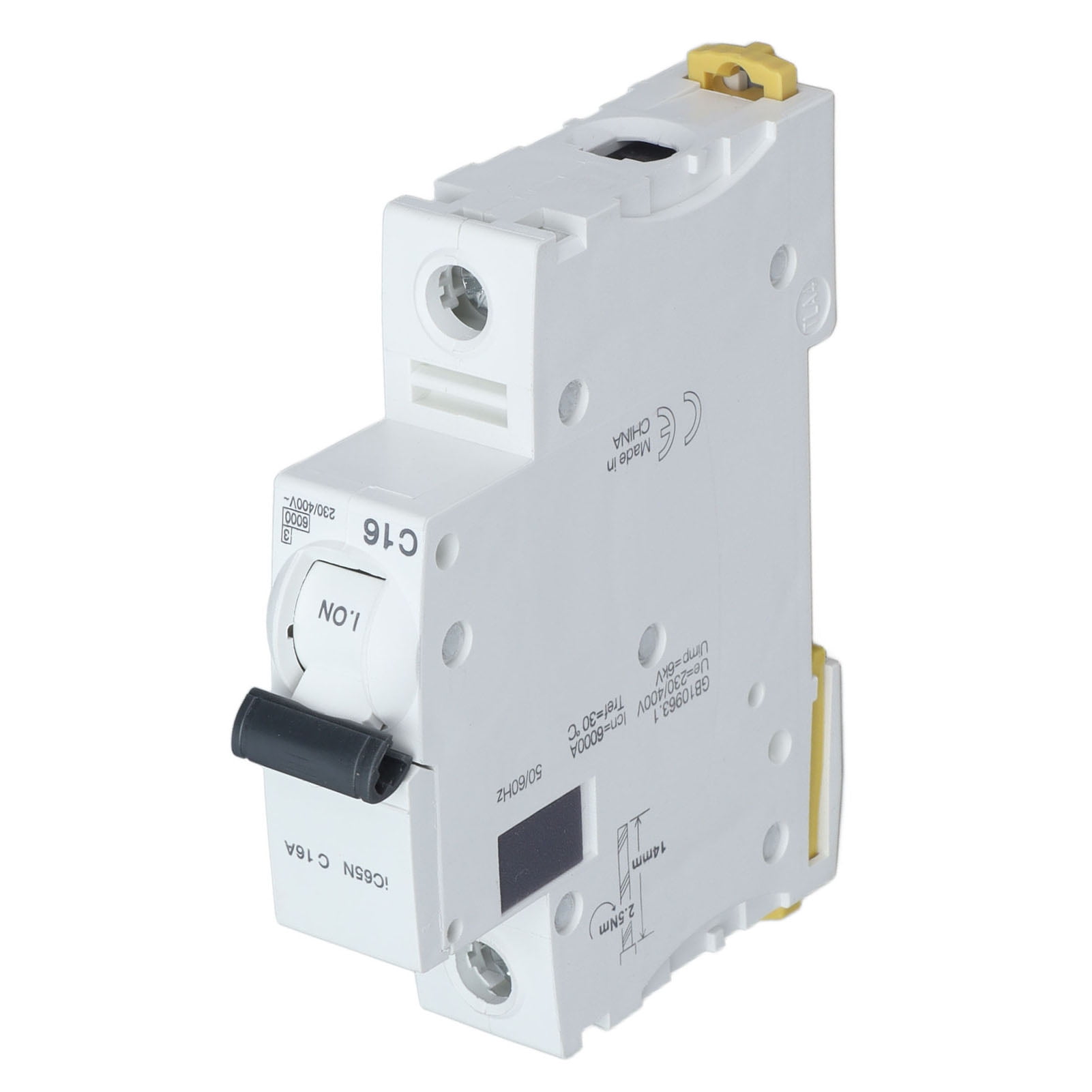 Disyuntor P, Disyuntor en miniatura Disyuntor de corriente residual 1P Aislador de disyuntor en ...