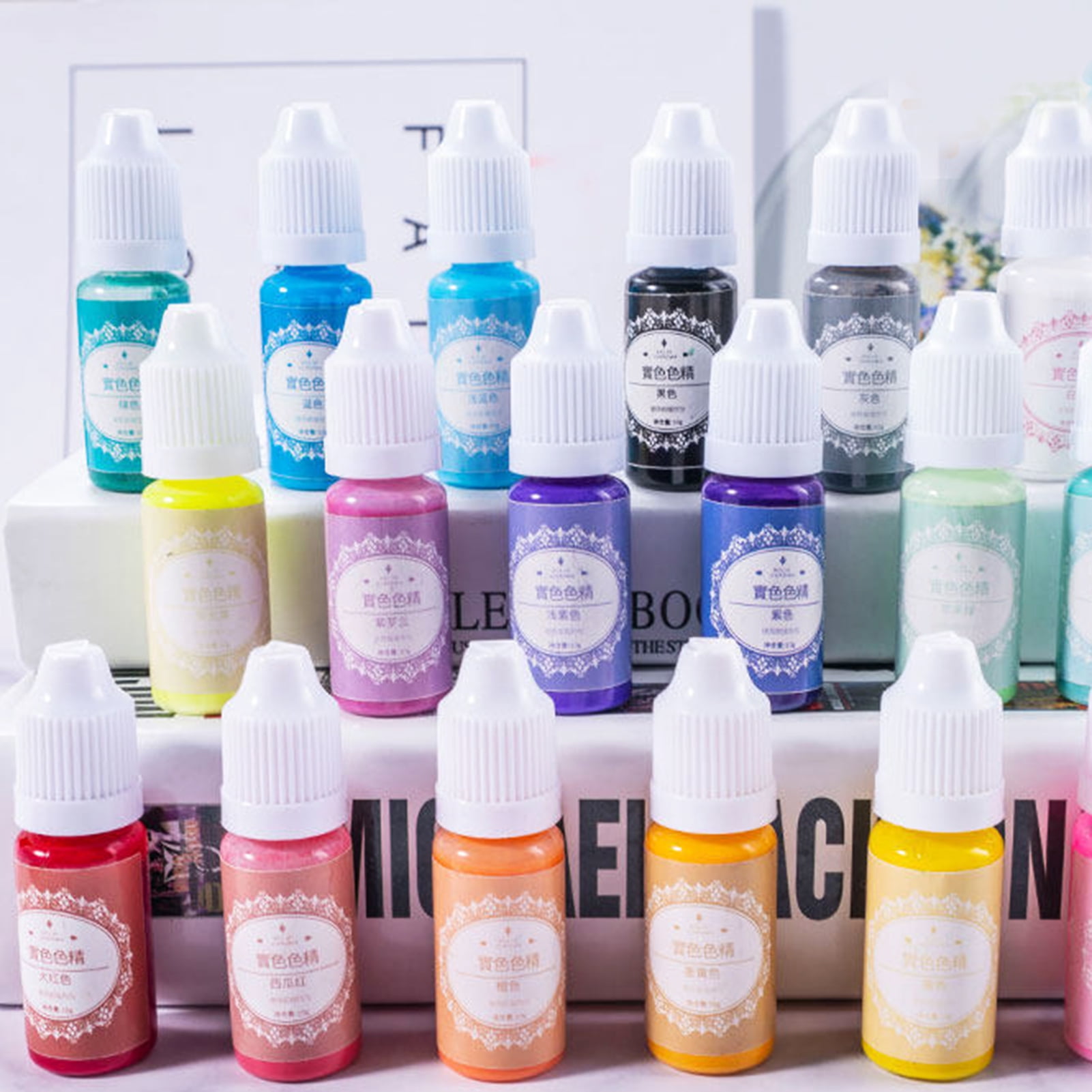Hesroicy Epoxy Concentration Liquid Coloring Dye Pigment DIY Handmade ...
