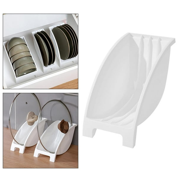 Plate Rack Cradle Storage Dinner Plate Holder for Cupboard Home Drawers ...