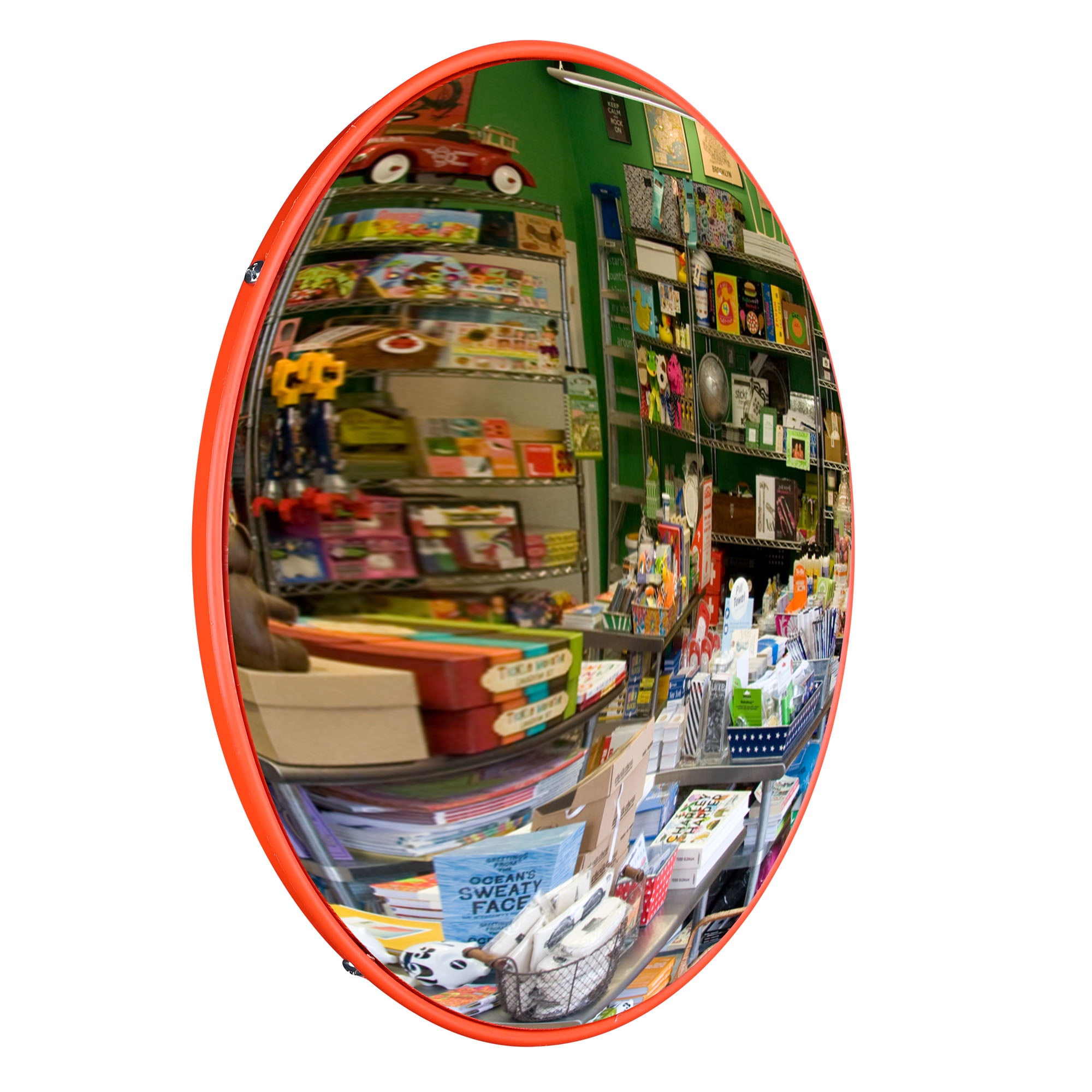 Yescom 12" Wide Angle Convex PC Mirror Wall Mount Corner Blind Spot ...