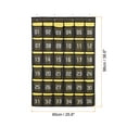 36 Slots Pocket Chart for Classroom, 1pcs Numbered Hanging Organizer ...
