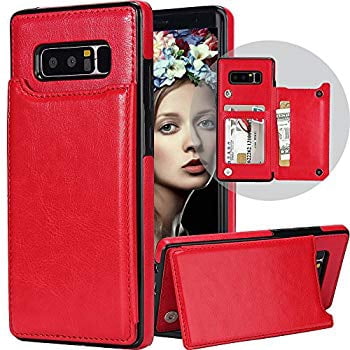 Galaxy Note 8 Wallet Case for Women/Men, Folding Stand Folio Flip ...
