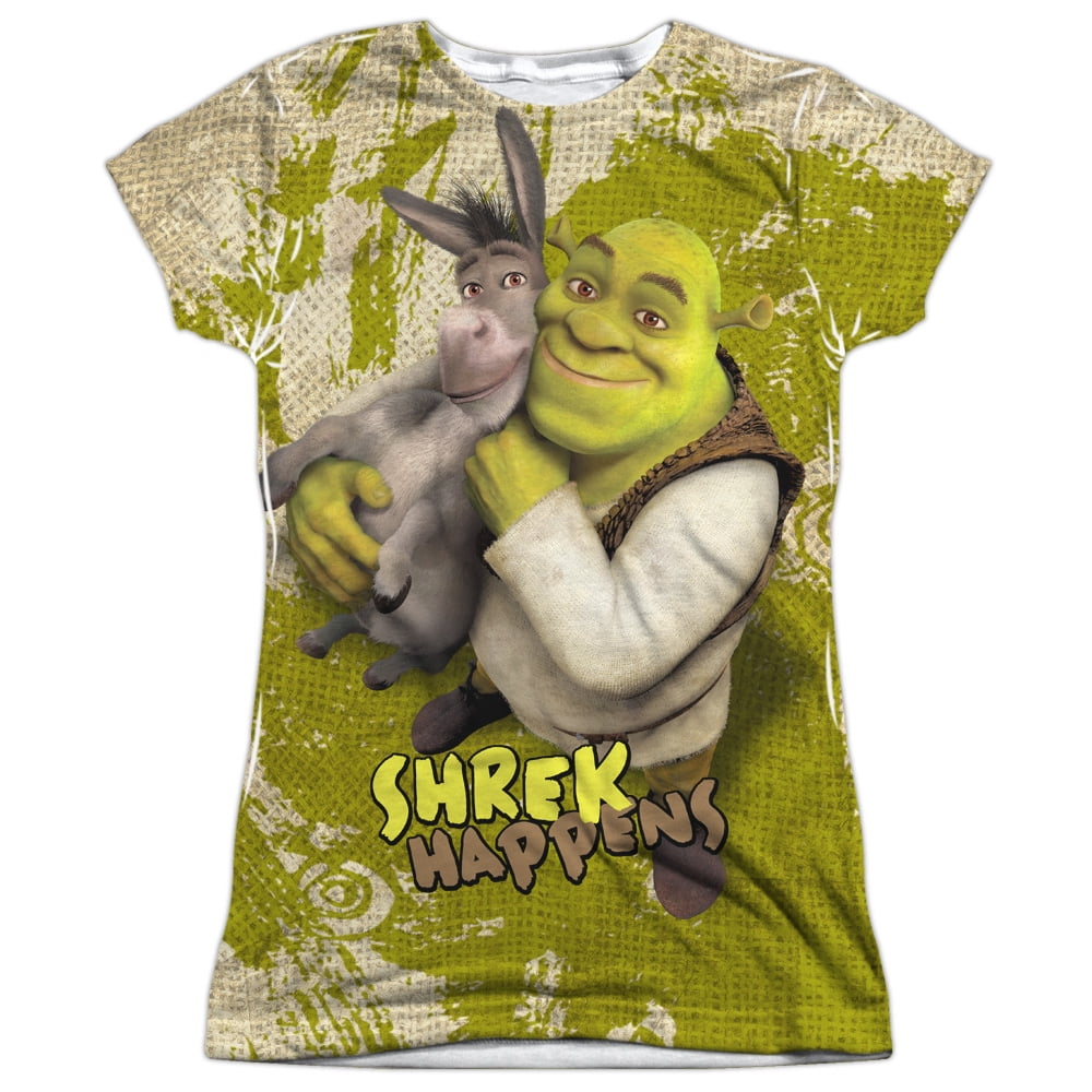 Shrek Best Friends Juniors Sublimation Shirt - Walmart.com